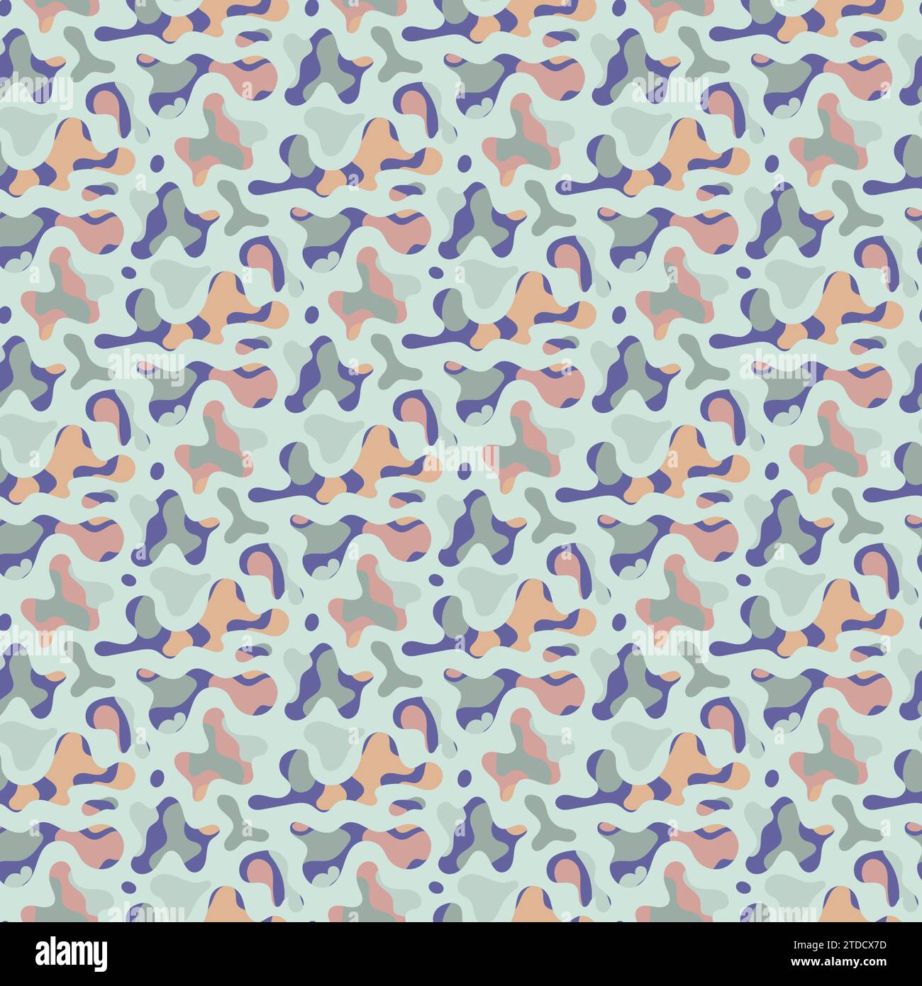 Freeform blob shapes pattern. Abstracts amoeba seamless pattern, freeform organic elements Stock ...