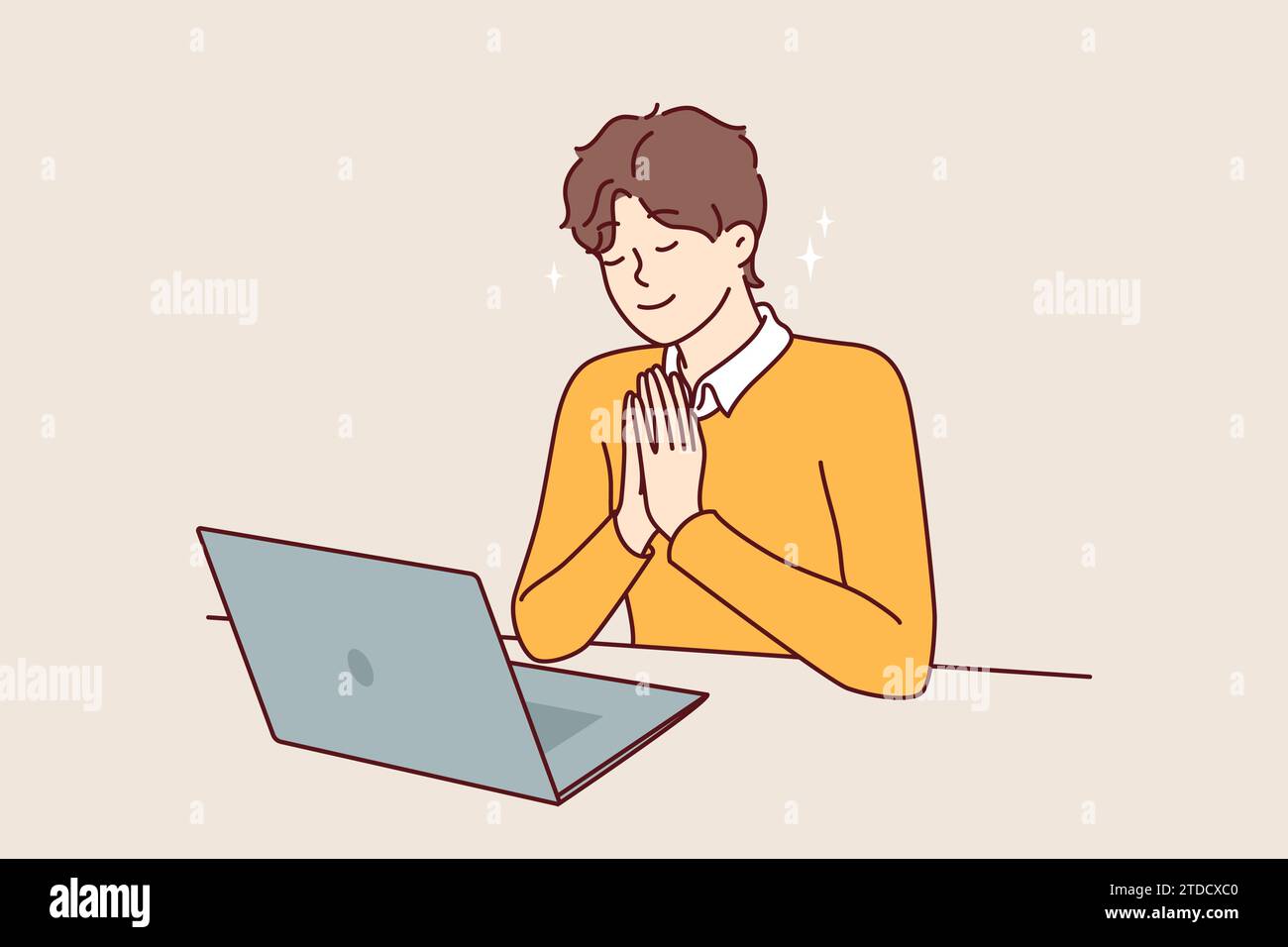 Office before technology Stock Vector Images - Alamy