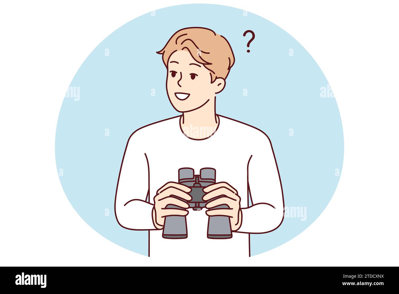 Male detective looking clue in Stock Vector Images - Alamy