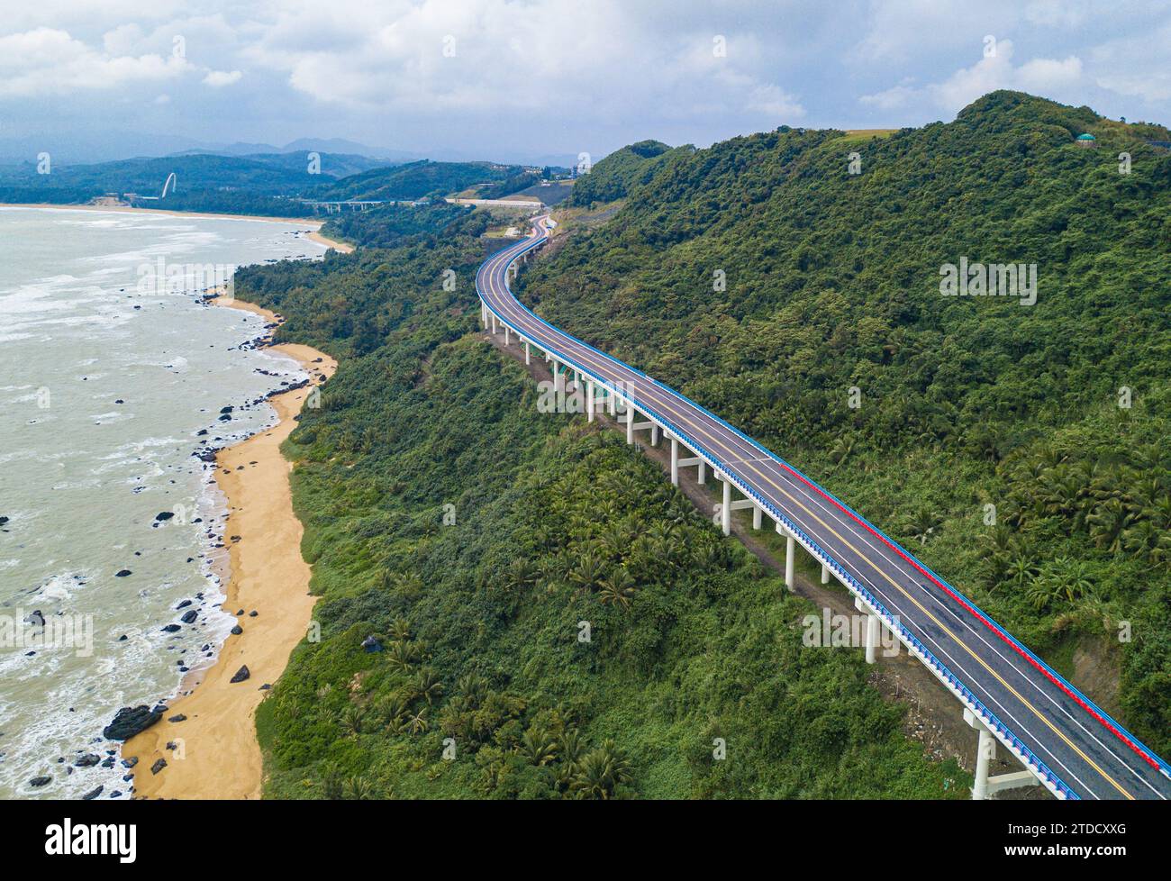 Haikou. 3rd Dec, 2023. This aerial photo taken on Dec. 3, 2023 shows ...