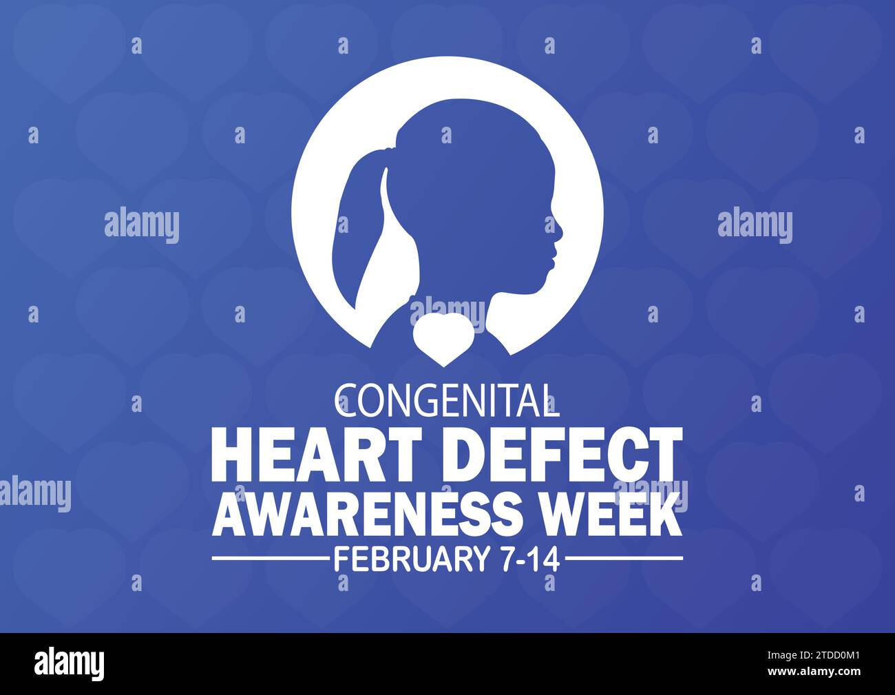 Congenital Heart Defect Awareness Week Vector illustration. February 7 ...