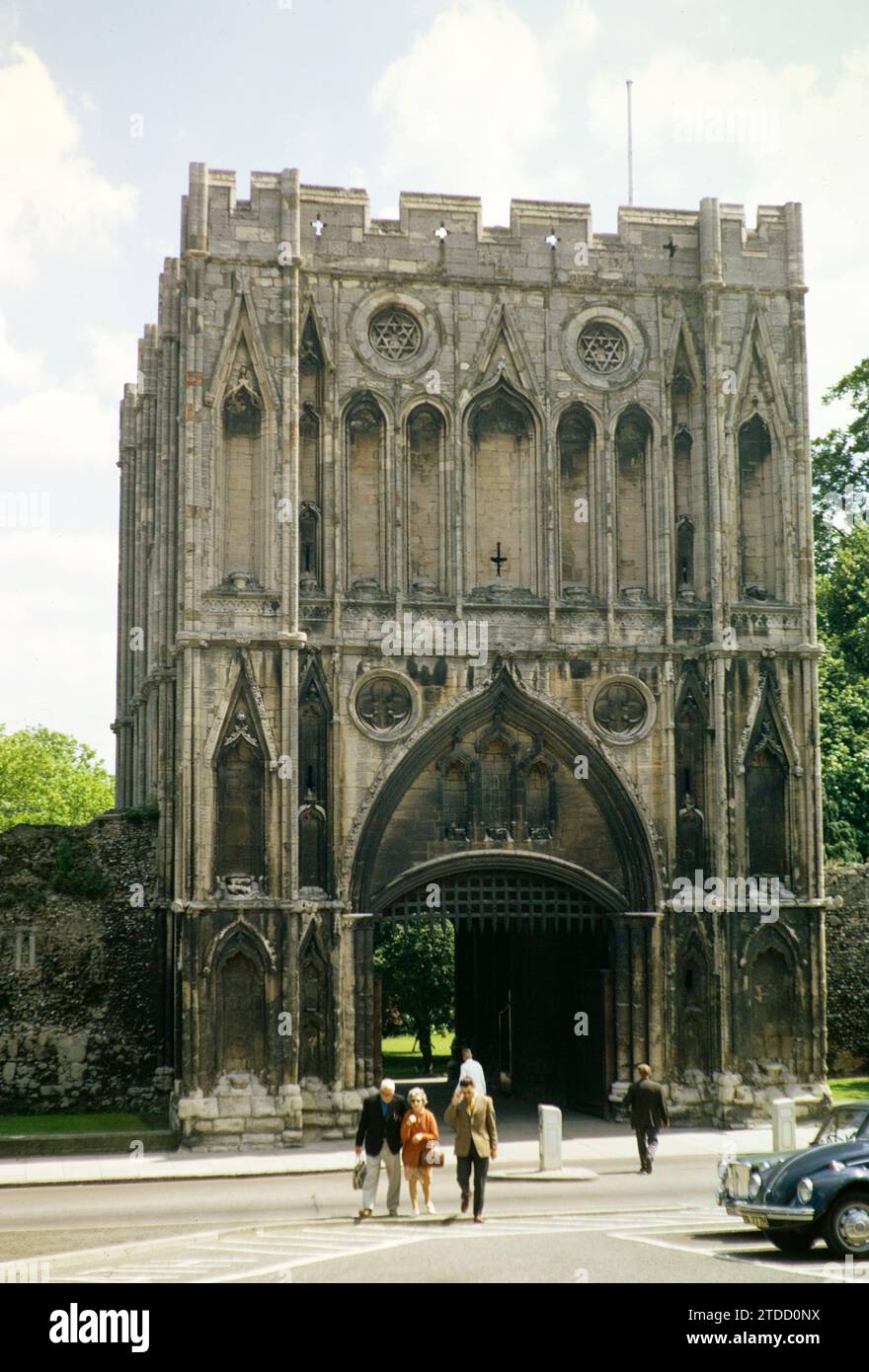 Abbey gatehouse, Bury St Edmunds, Suffolk, England, UK July 1972 Stock ...