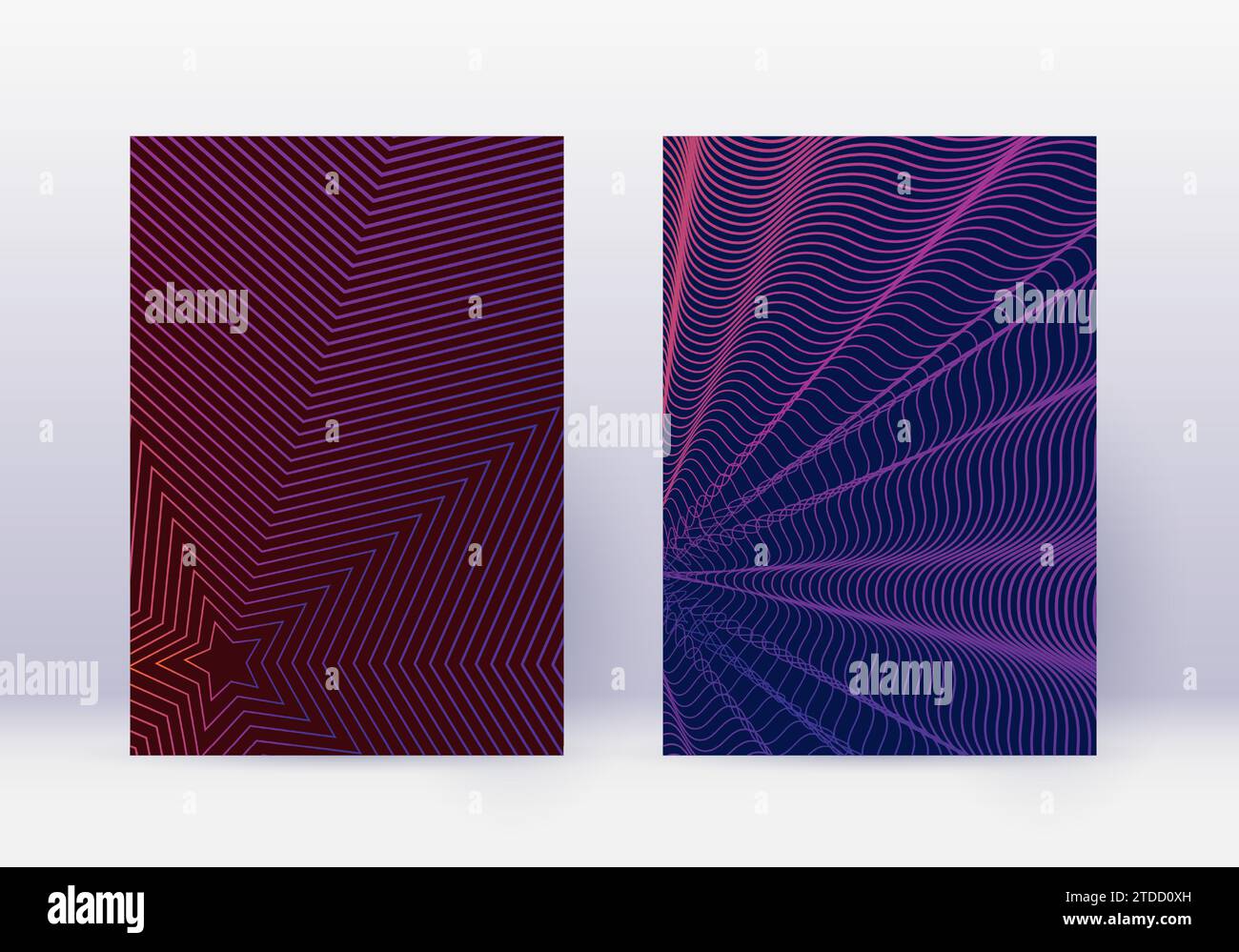 Cover design template set. Abstract lines modern brochure layout ...