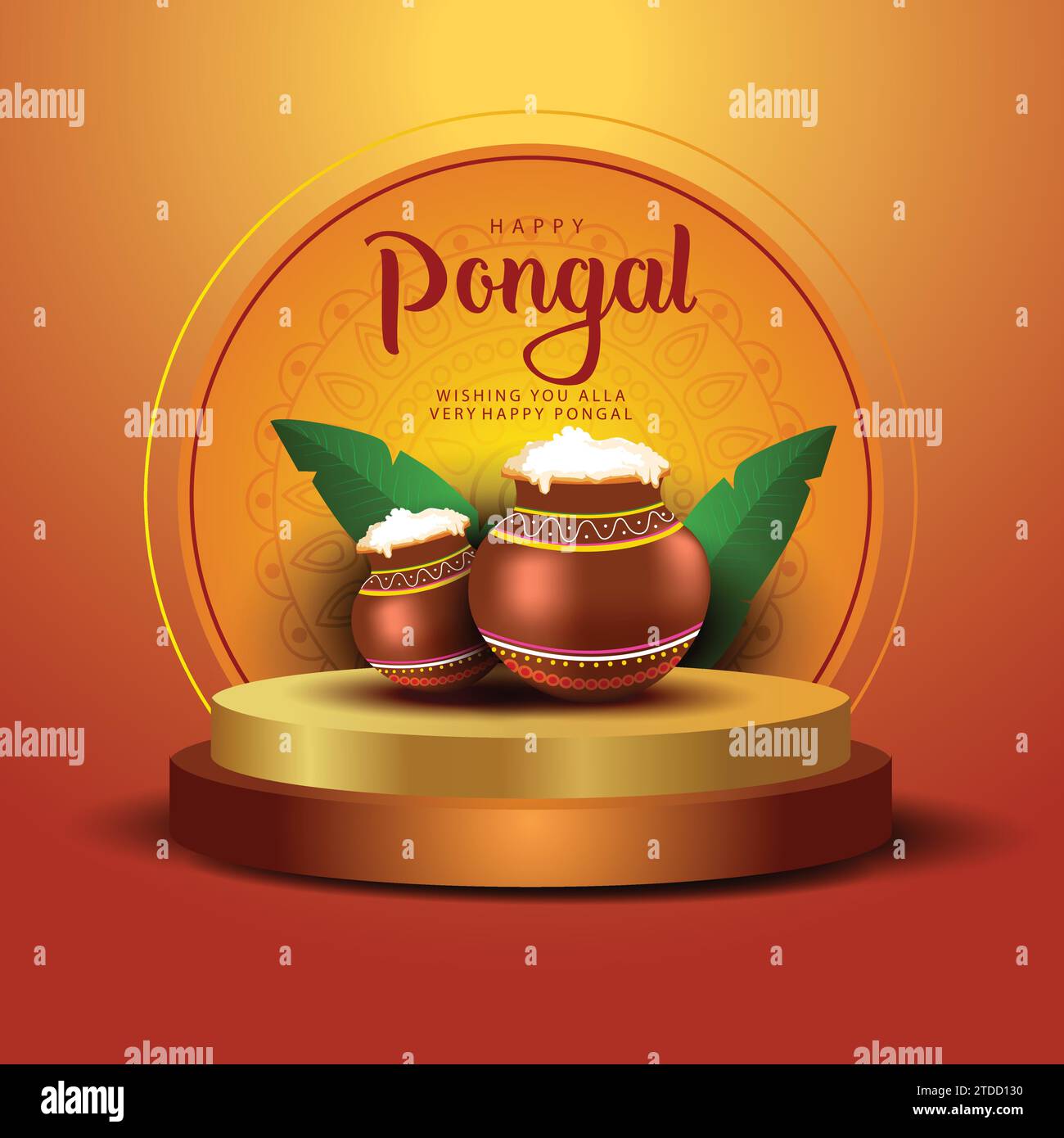 Vector illustration design of Tamil nadu festival of Happy Pongal ...