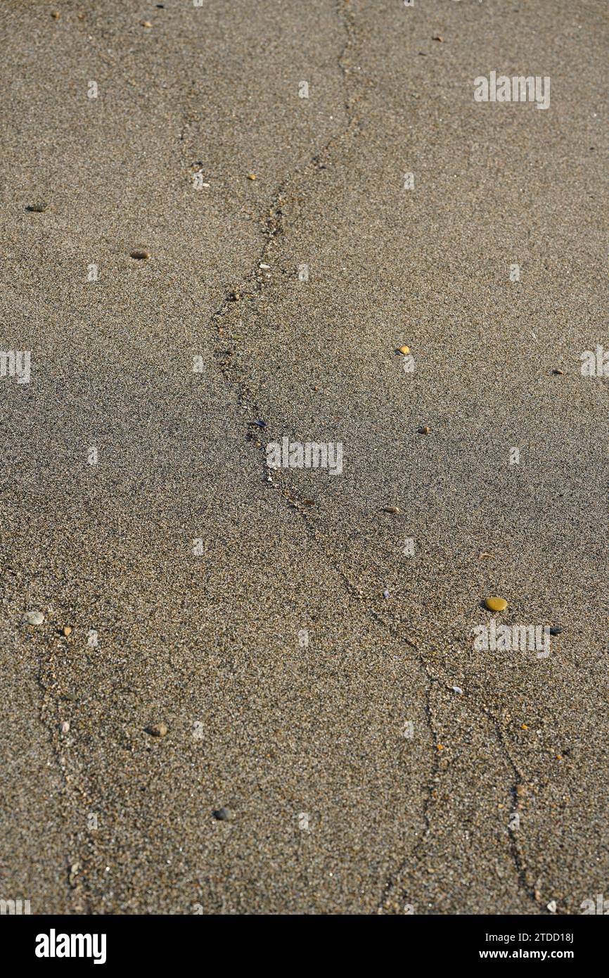 Sand texture. Sandy beach for background. Top view Stock Photo - Alamy
