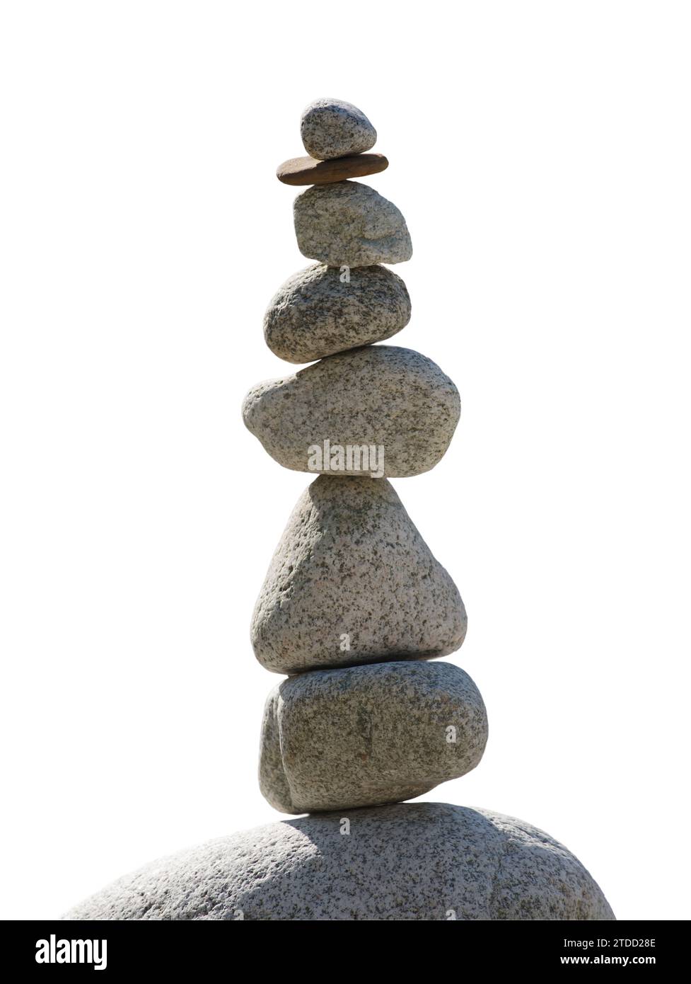 oval stones isolated on white background Stock Photo - Alamy