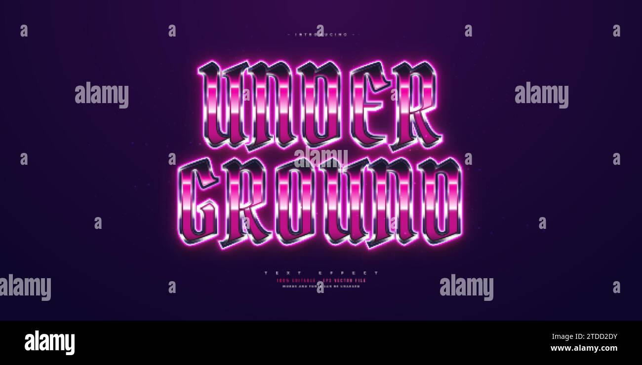 Underground text Stock Vector Images - Alamy