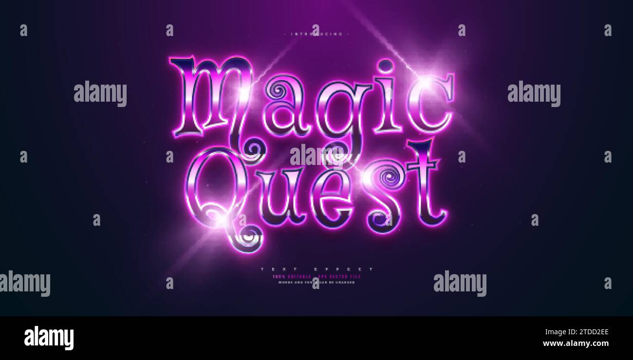 Editable magic text effect hi-res stock photography and images - Alamy
