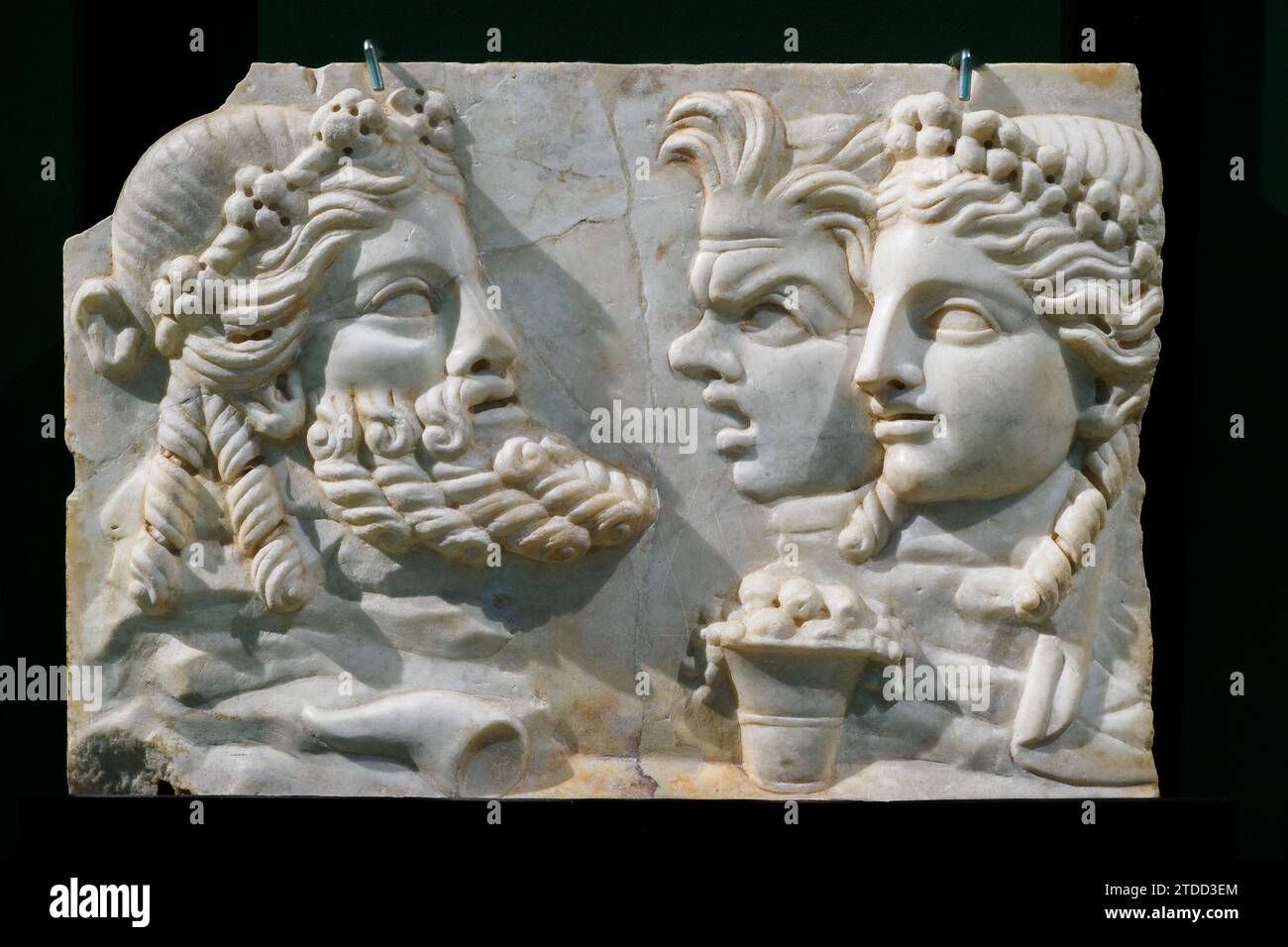 Relief with Theatre Masks - Rome Domus of Fulvius Plautianus, first ...