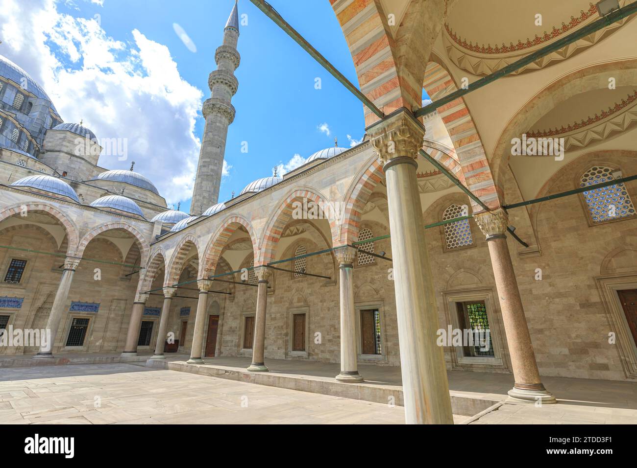 Courtyard of Suleymaniye Mosque stands as a testament to Ottoman ...
