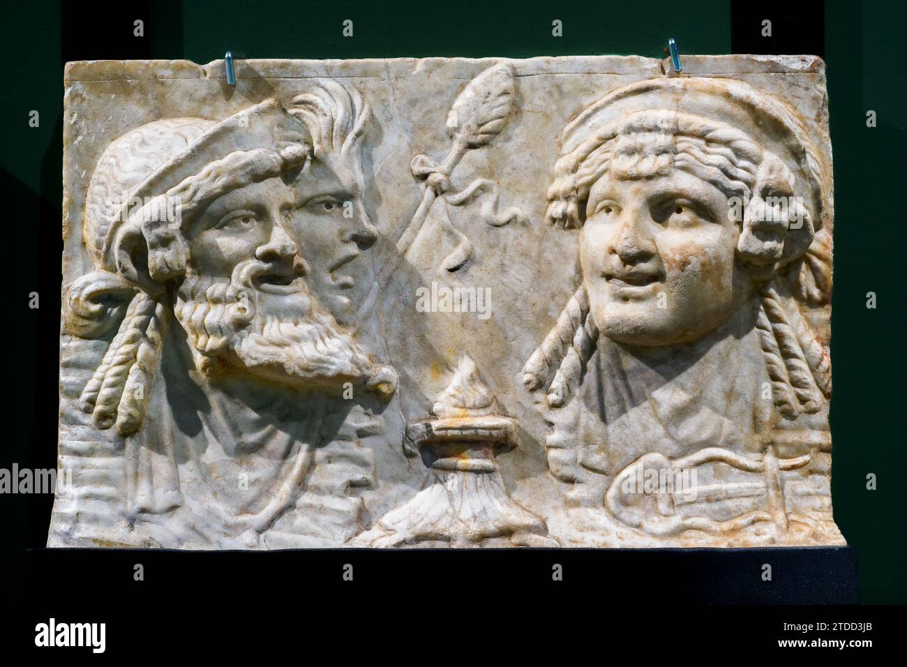 Relief with Theatre Masks - Rome Domus of Fulvius Plautianus, first ...