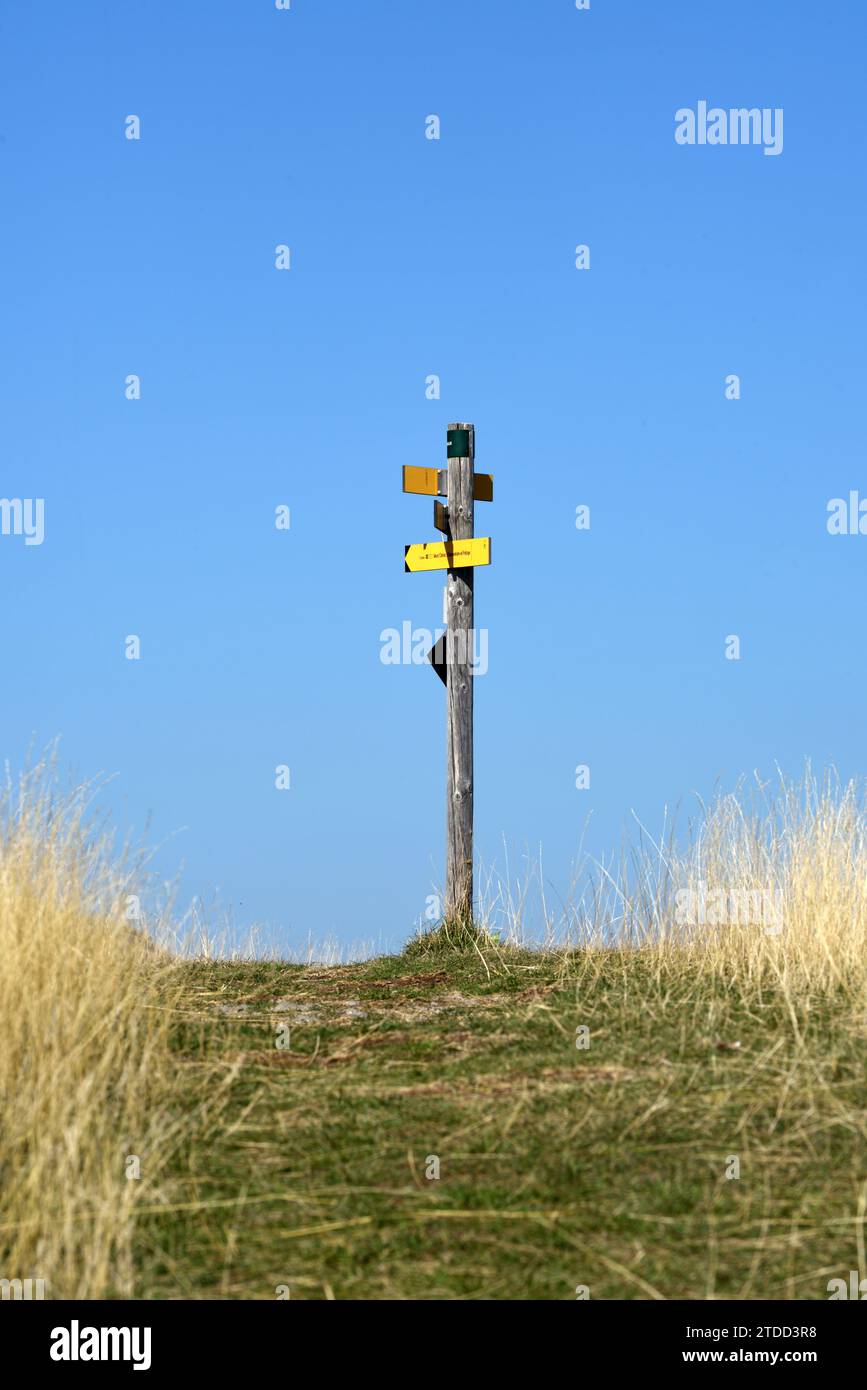 Footpath Signposts indicating Directions or Way Forward Stock Photo - Alamy