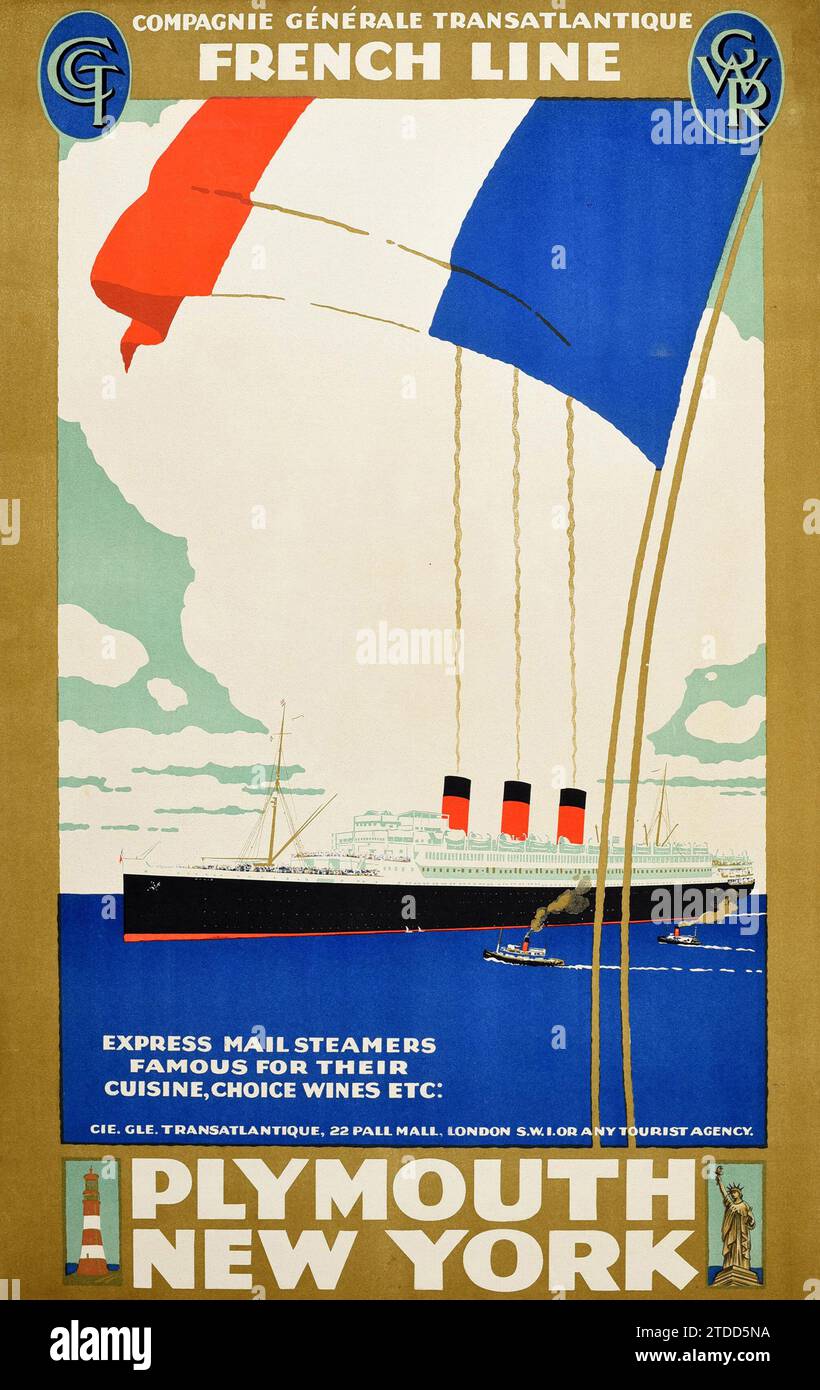 Vintage 1930s travel poster france hi-res stock photography and images ...