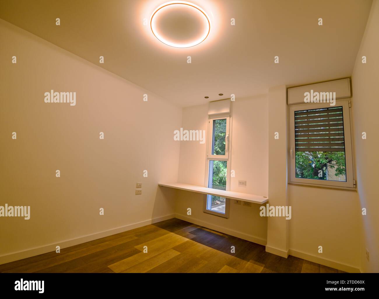 High resolution image of an empty ultra modern bedroom design interior ...