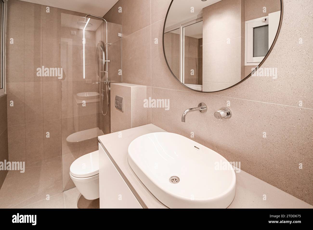 High resolution image of ultra modern bathroom interior design- HDR ...