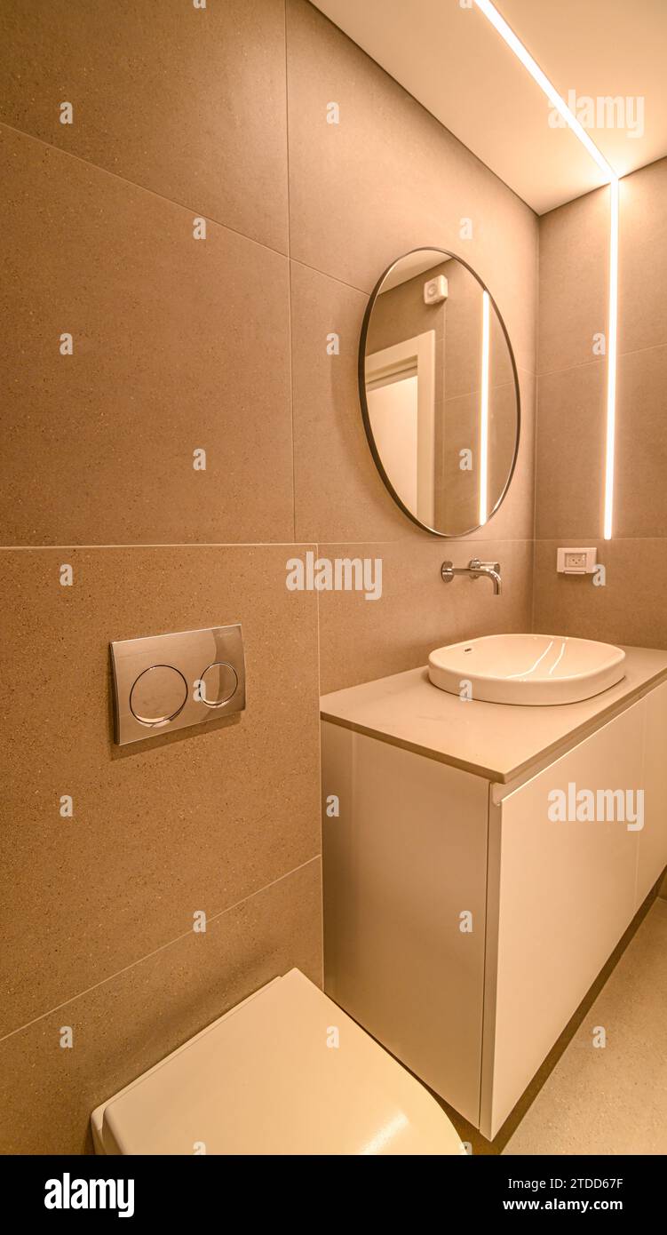 High resolution image of ultra modern bathroom interior design- HDR ...