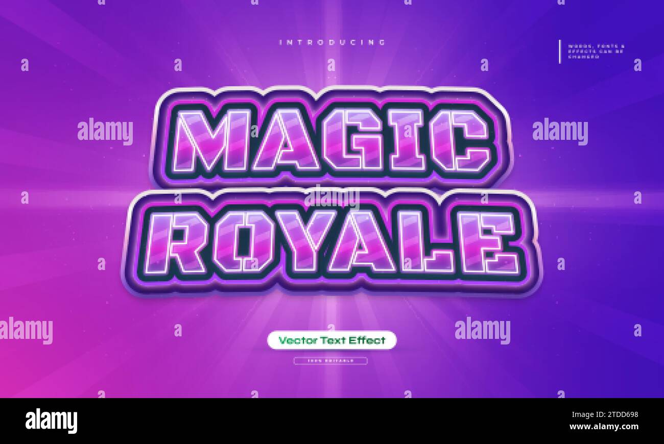 Editable magic text effect hi-res stock photography and images - Alamy