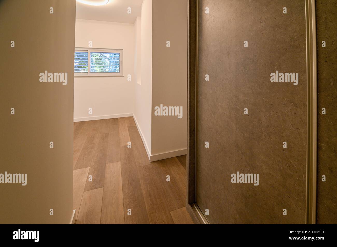 High resolution image of an empty ultra modern bedroom design interior ...