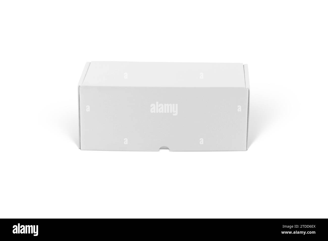 Rectangular Package Box Mockup Isolated on White Background 3D ...