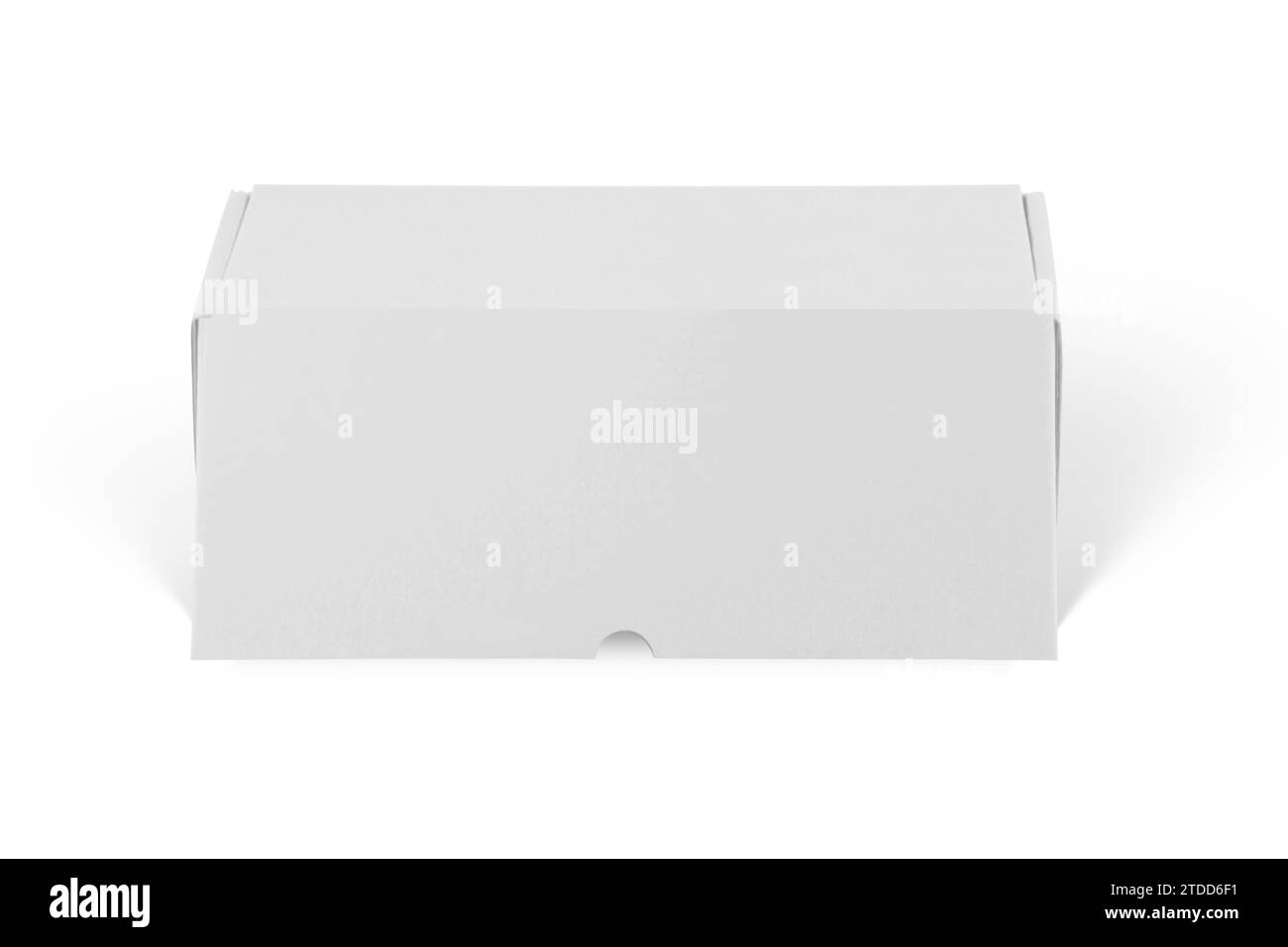 Rectangular Package Box Mockup Isolated on White Background 3D ...