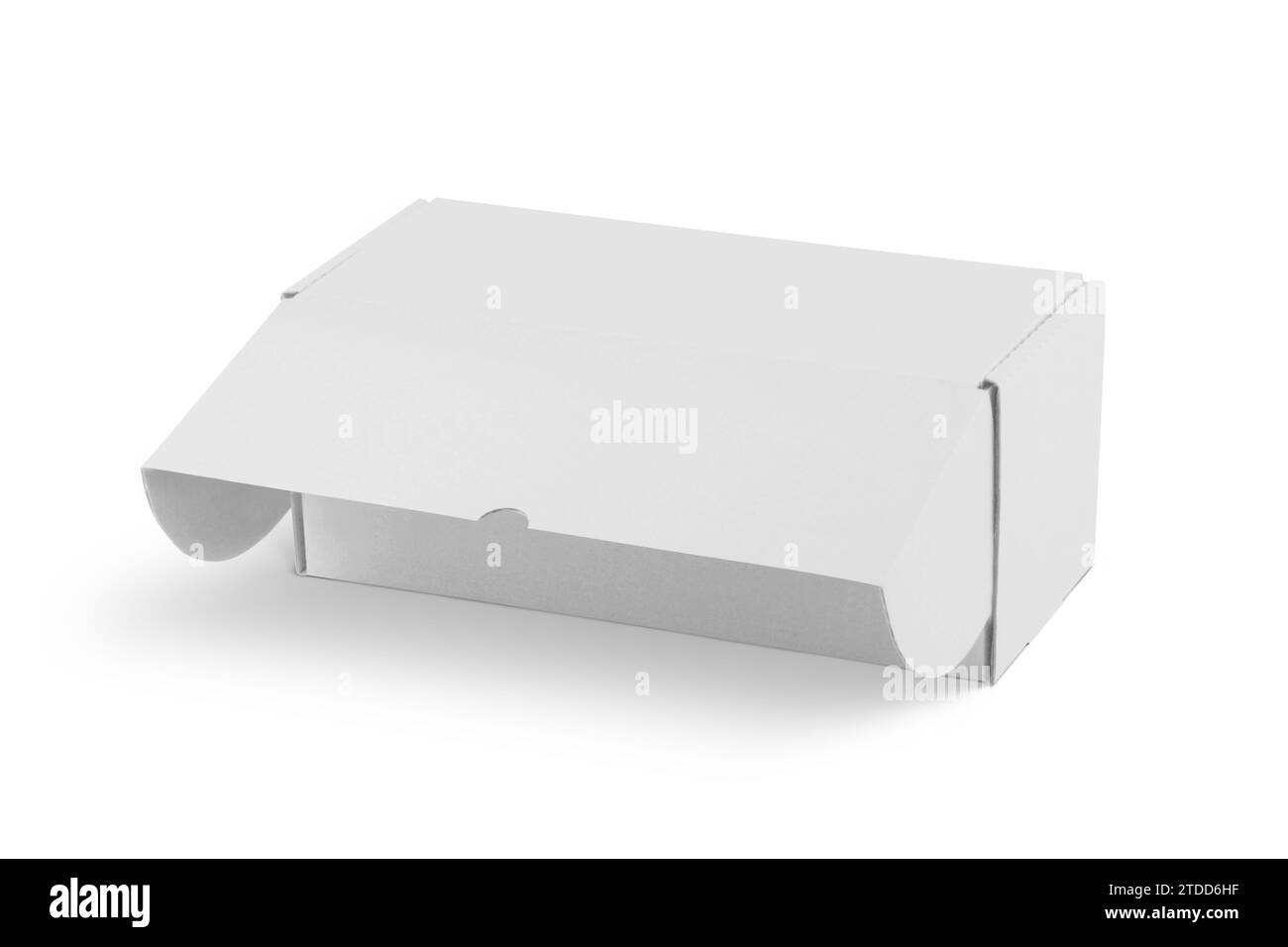 Rectangular Package Box Mockup Isolated on White Background 3D ...