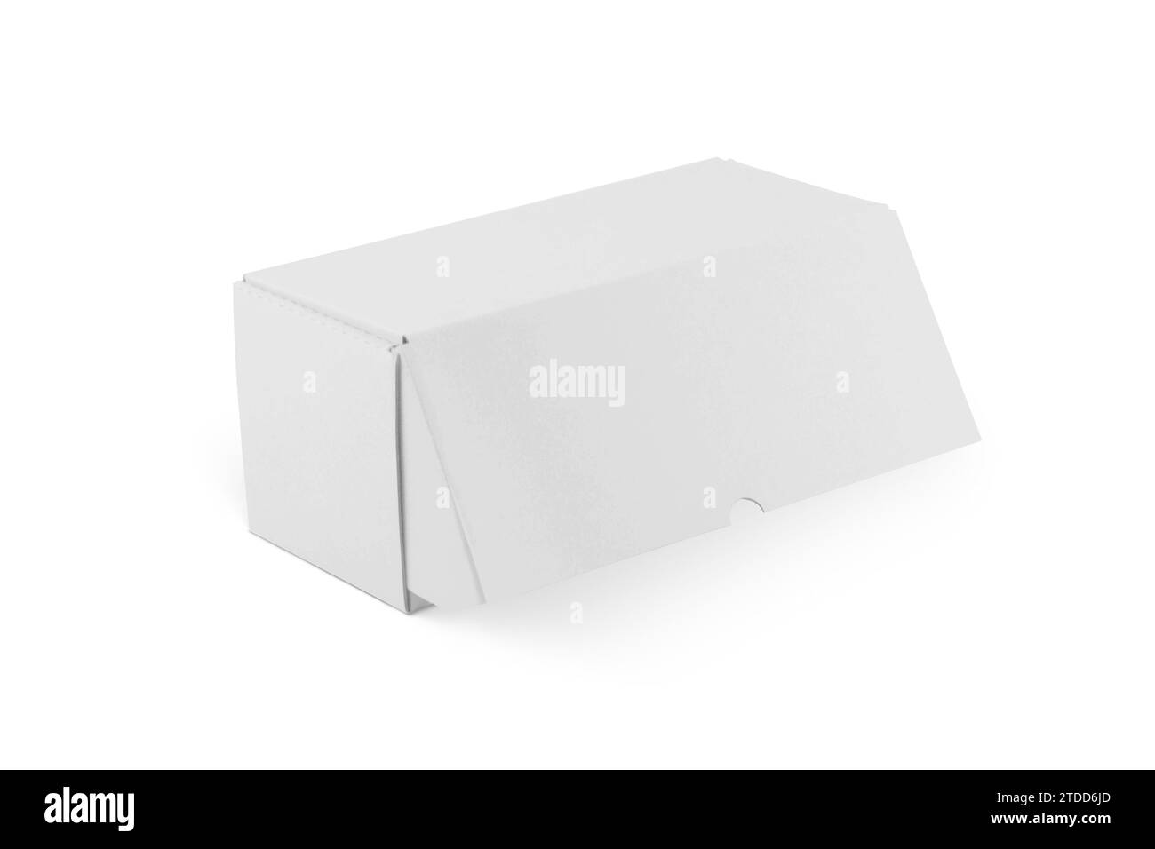 Rectangular Package Box Mockup Isolated on White Background 3D ...