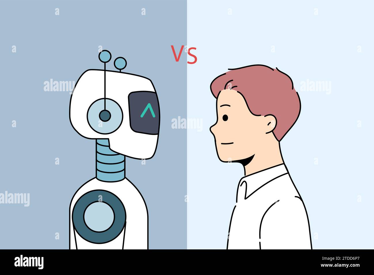 Humanoid robot ai competes hi-res stock photography and images - Alamy