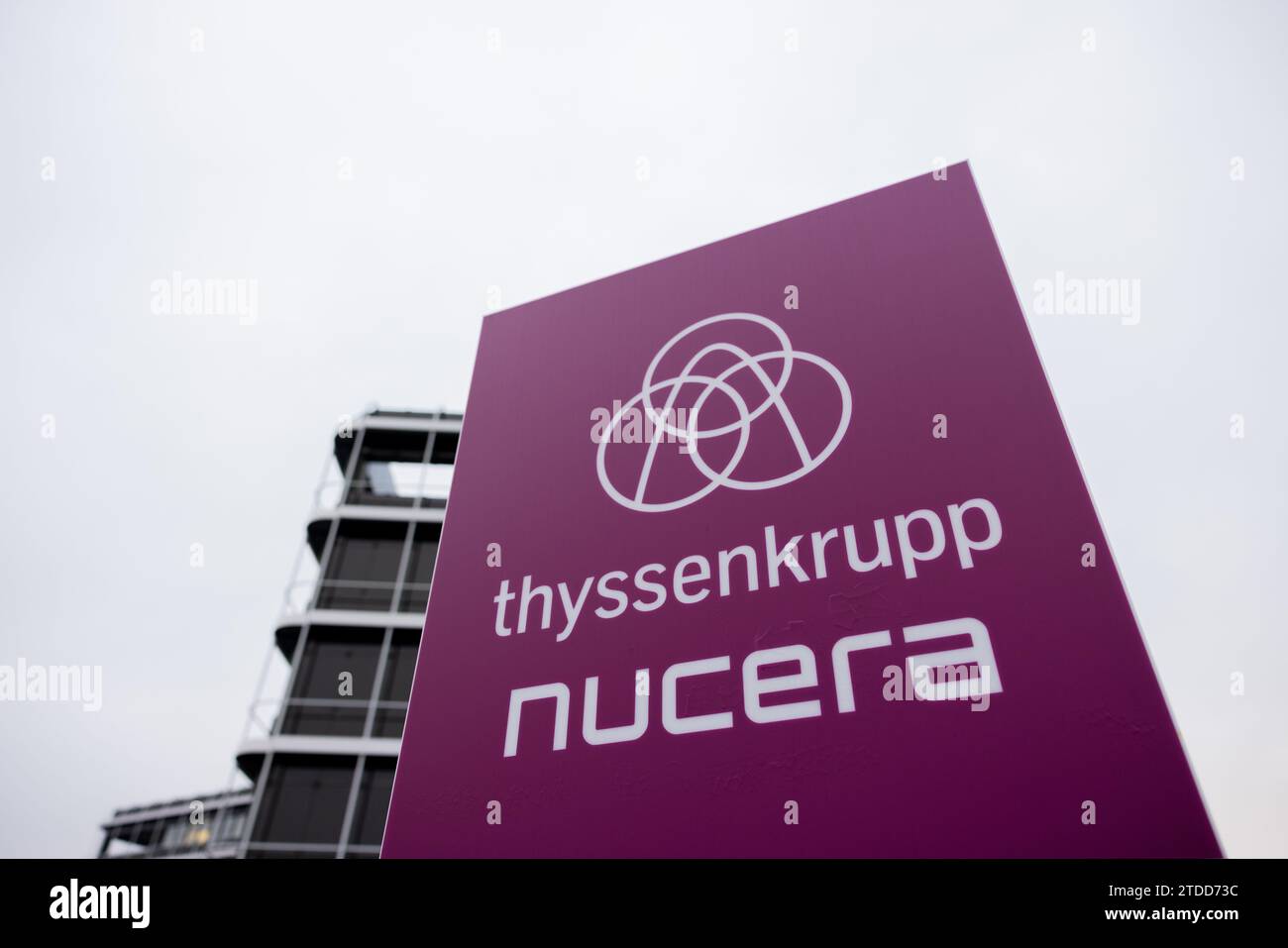 Dortmund, Germany. 18th Dec, 2023. Logo of the German electrolysis ...