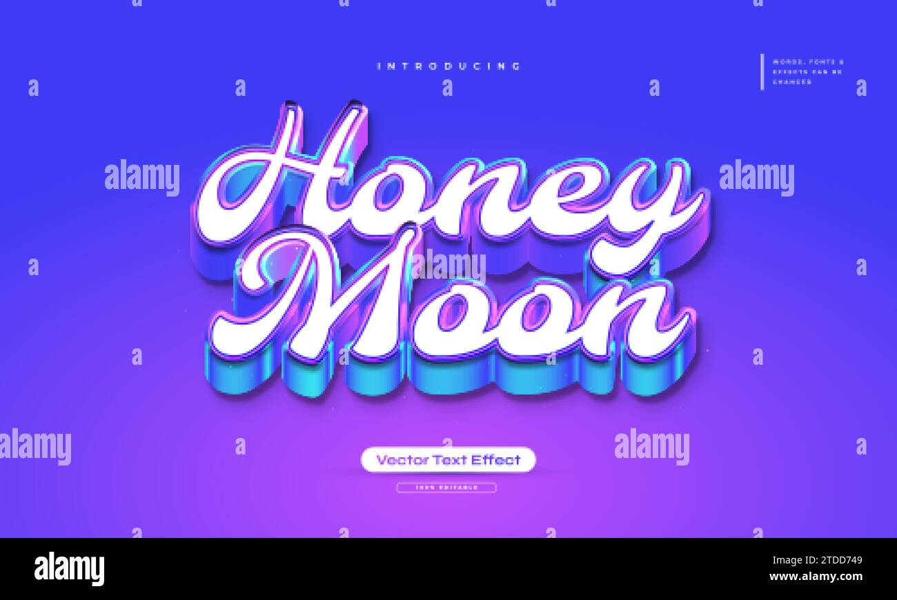 Gradient holographic text effect hi-res stock photography and images ...