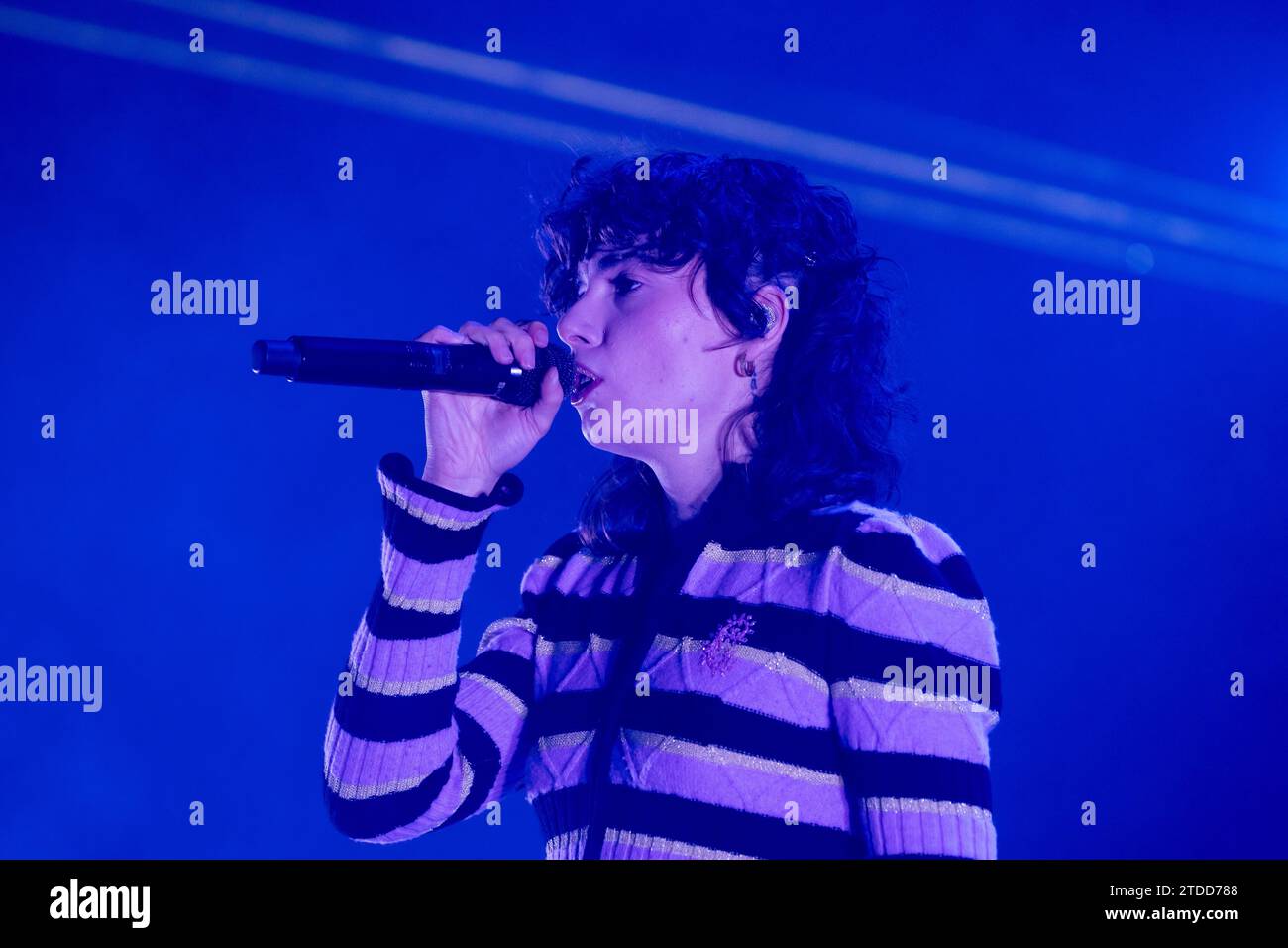 Naples, Salerno, Italy. 16th Dec, 2023. Madame aka Francesca Calearo ...