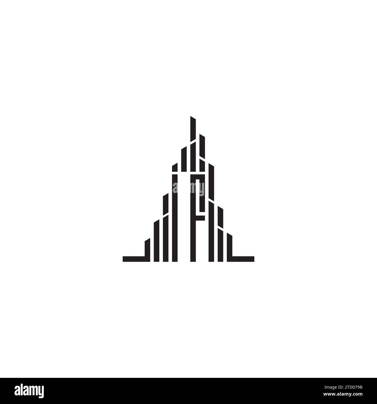 IF skyscraper initial logo concept in high quality professional design ...