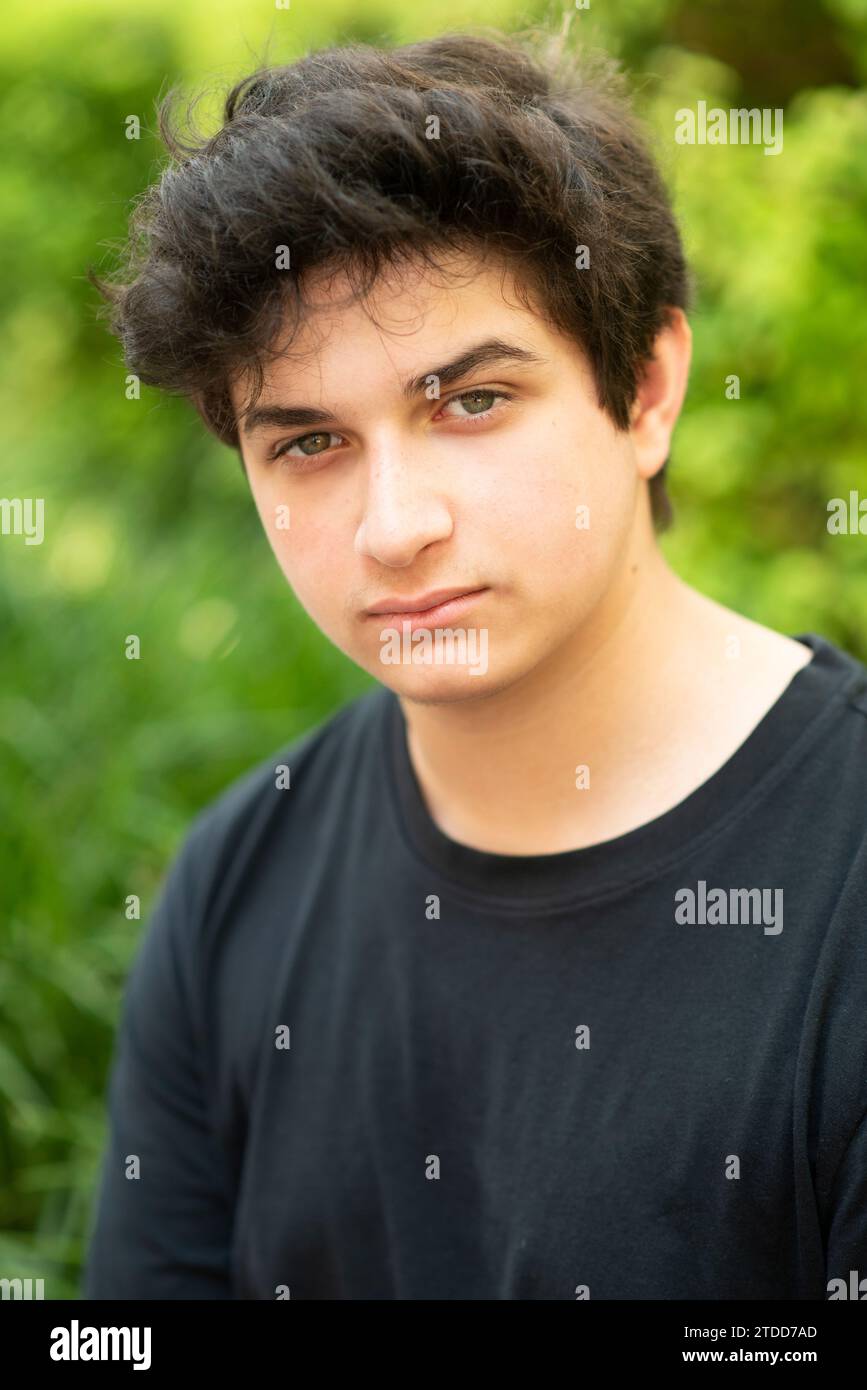 Teenage boy outdoors Stock Photo - Alamy