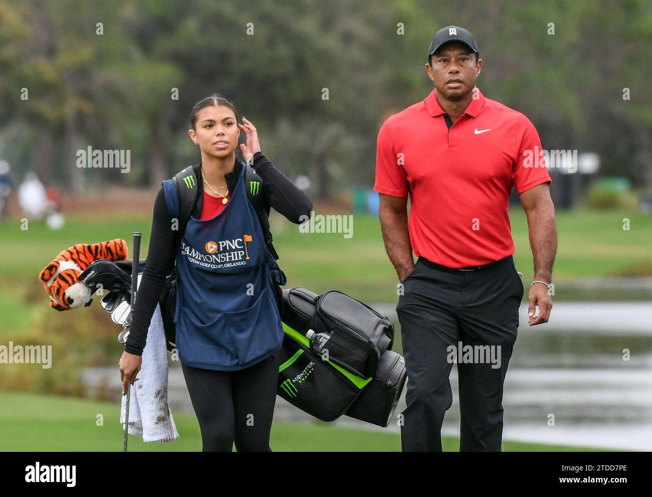 Orlando, United States. 17th Dec, 2023. Tiger Woods and his daughter ...