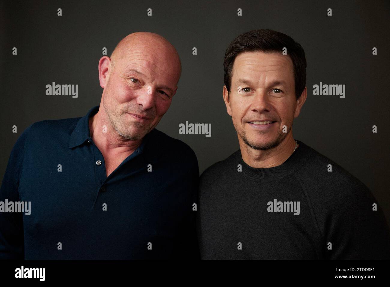 Simon Cellan Jones, left, and Mark Wahlberg pose for a portrait to ...