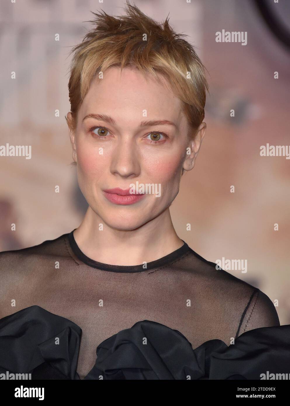 Rhian Rees attends the premiere of "Rebel Moon - Part One: A Child of ...