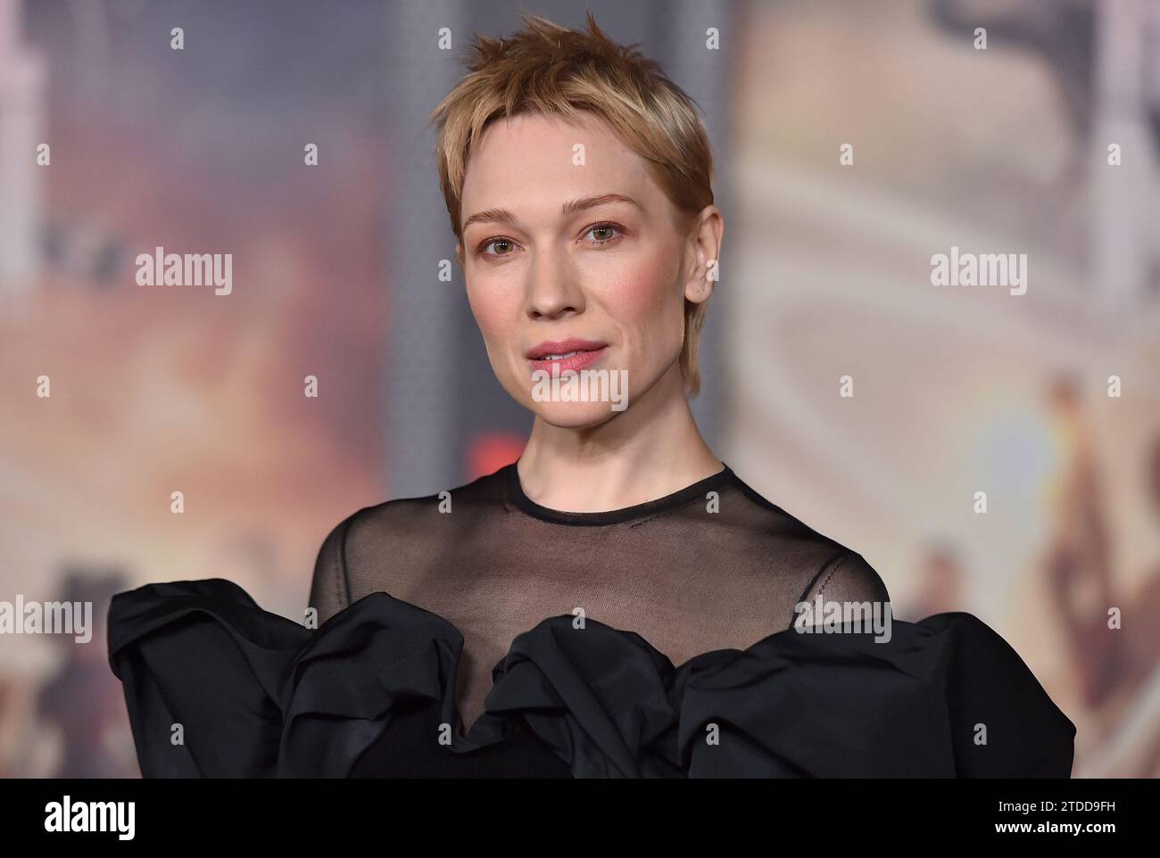 Rhian Rees attends the premiere of "Rebel Moon - Part One: A Child of ...