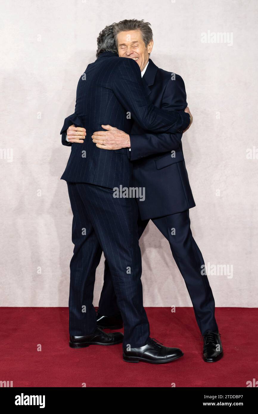 Mark Ruffalo, left, and Willem Dafoe pose for photographers upon ...