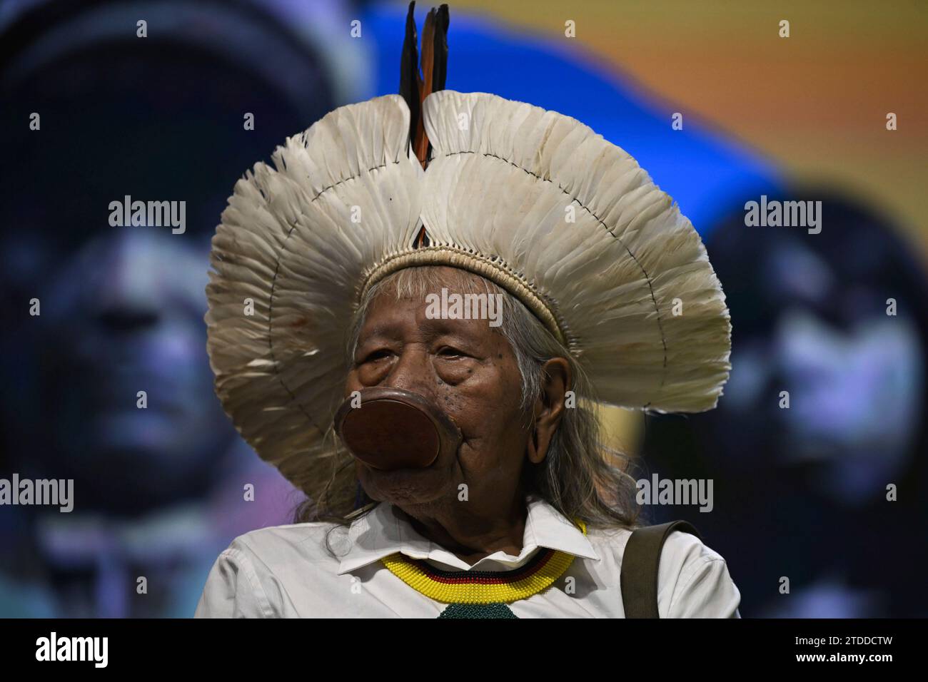DF - BRASILIA - 15/12/2023 - BRASILIA, FESTIVAL The indigenous chief of ...