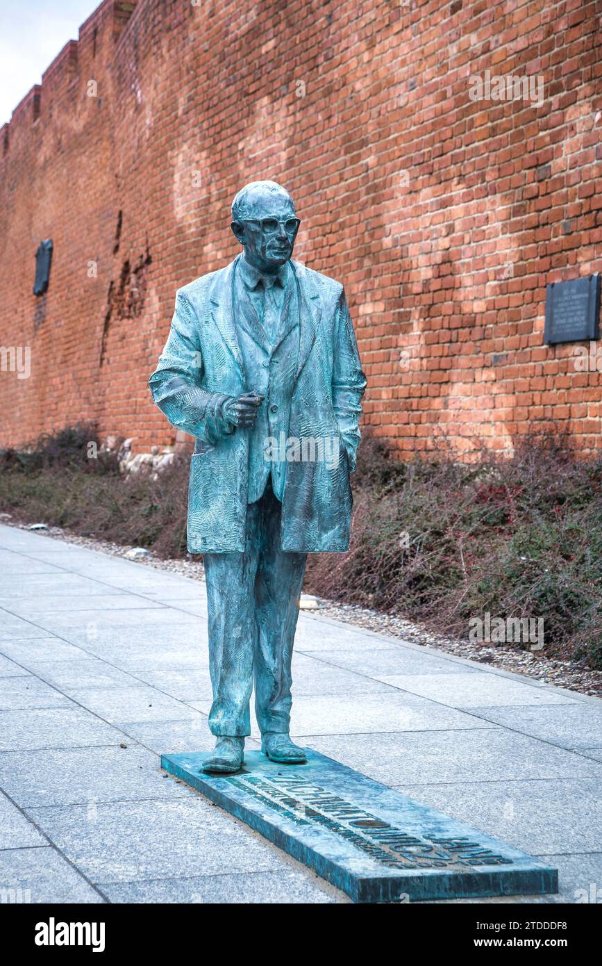 Monument dedicated to Jan Zachwatowicz (1900-1983) in the historic part ...