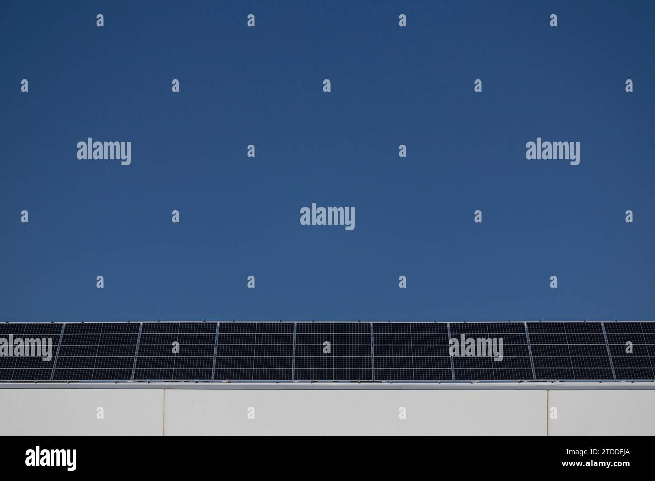 Solar panels at the Móstoles technology complex, on December 15, 2023 ...