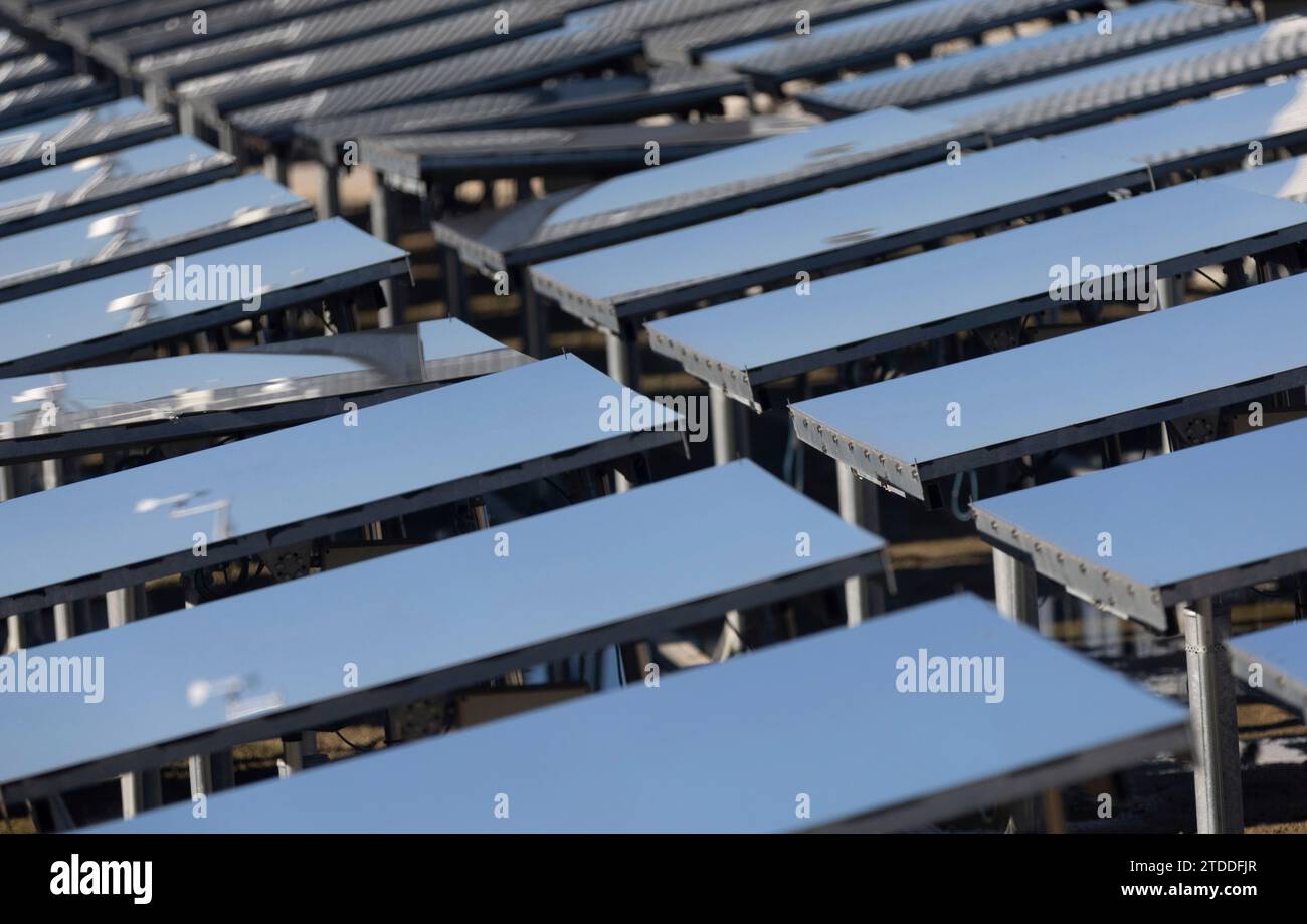 Solar panels at the Móstoles technology complex, on December 15, 2023 ...