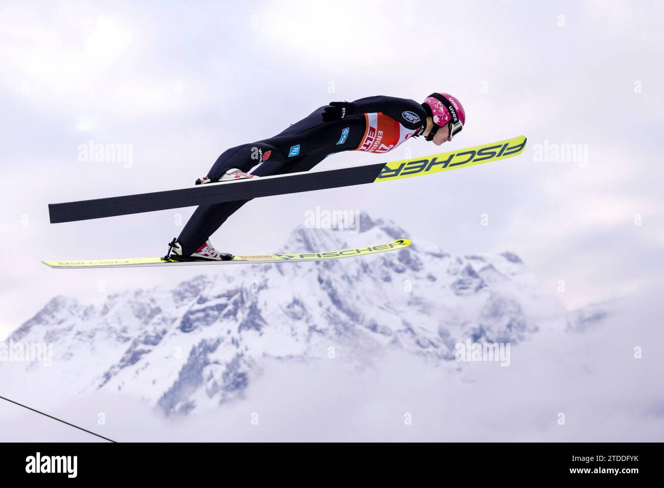 Anna Rupprecht of Germany competes during the women's FIS Ski Jumping ...