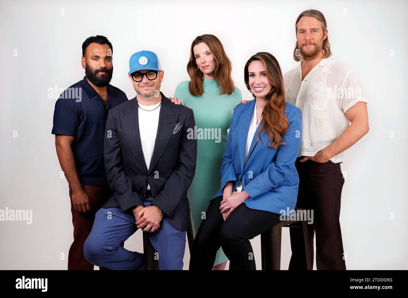 Damon Lindelof, second from left, executive producer/co-writer of the ...
