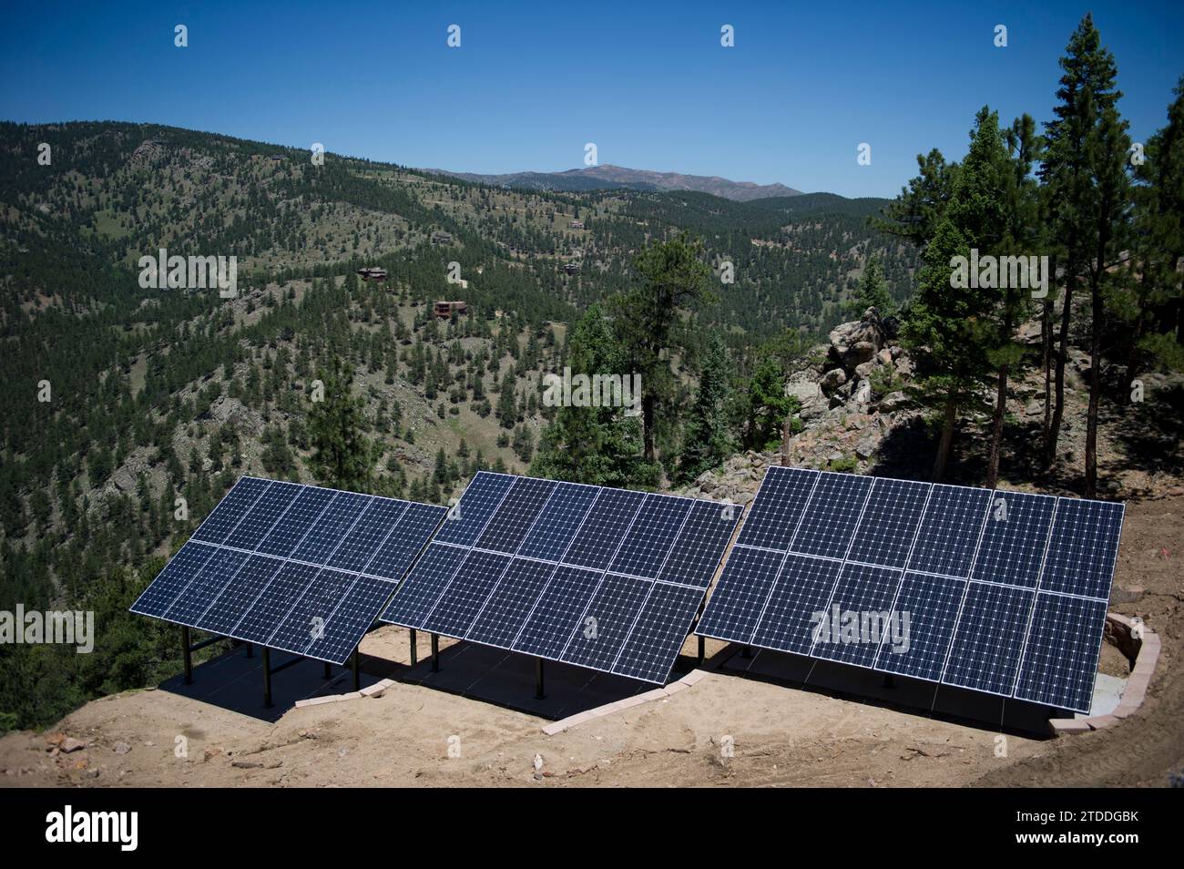 Ground mount solar array Stock Photo - Alamy