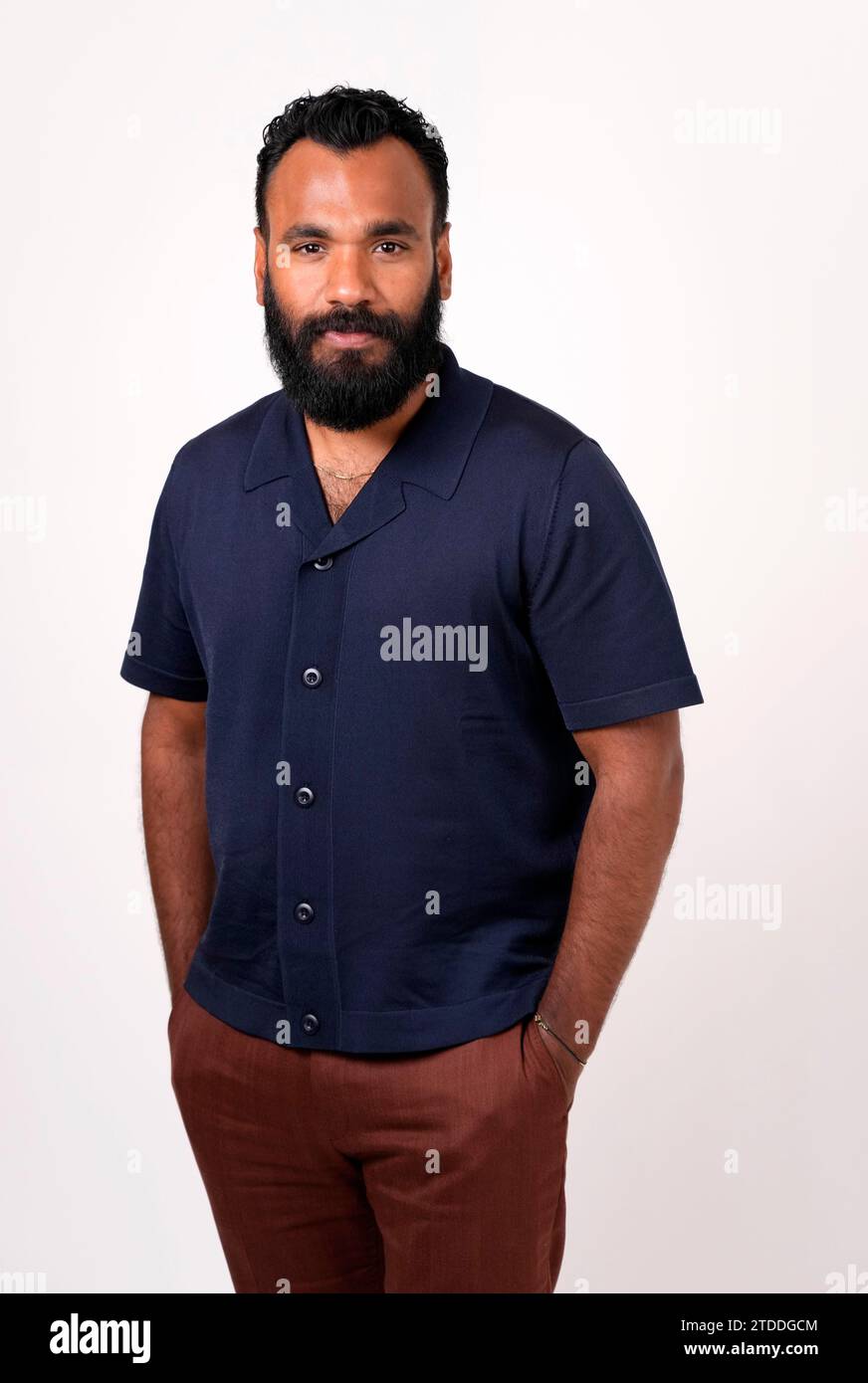 Andy McQueen, a cast member in the Peacock original series "Mrs. Davis ...