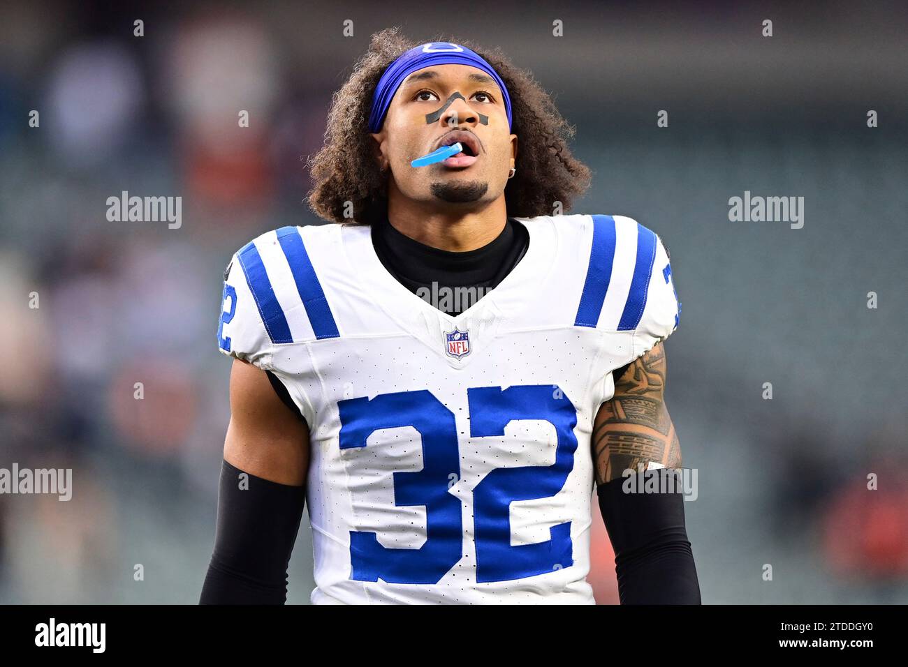 Indianapolis Colts safety Julian Blackmon (32) walks off the field ...