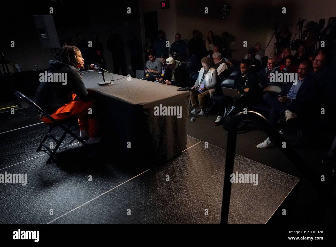 Memphis Grizzlies guard Ja Morant responds to questions during a news ... Memphis Grizzlies guard Ja Morant responds to questions during a news ...