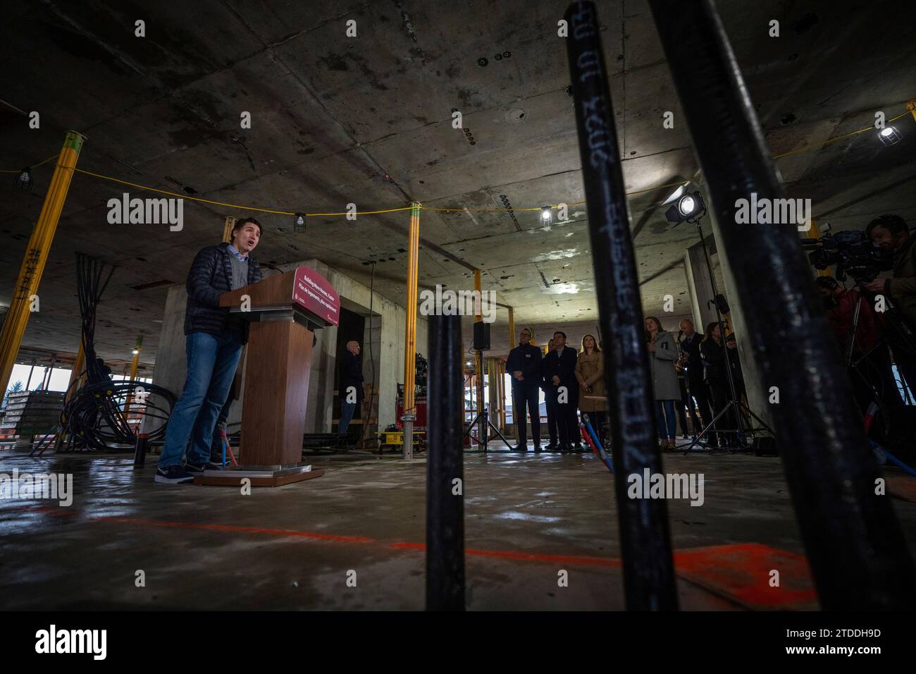 Canada Prime Minister Justin Trudeau speaks during a news conference ...