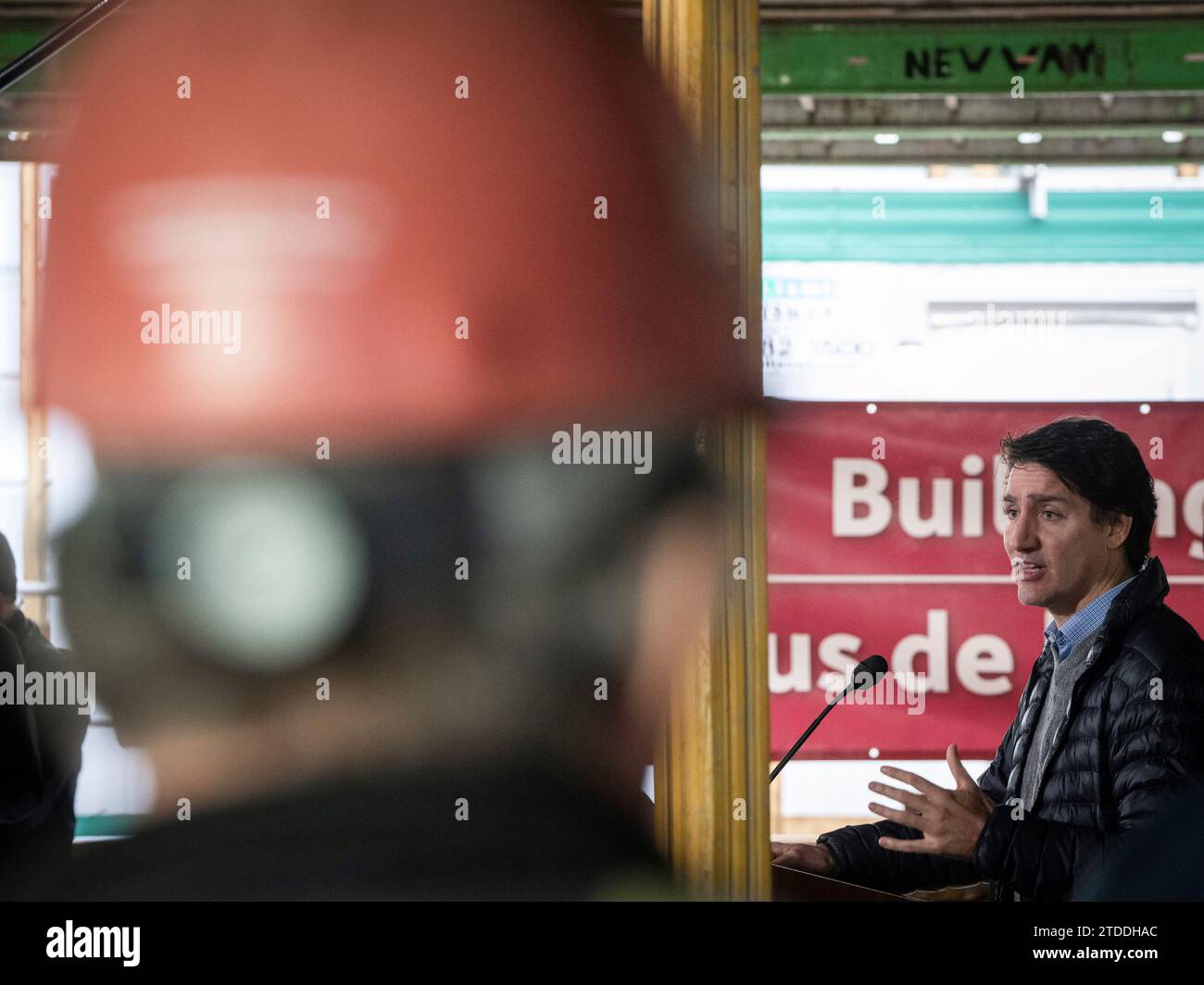 Canada Prime Minister Justin Trudeau speaks during a news conference ...
