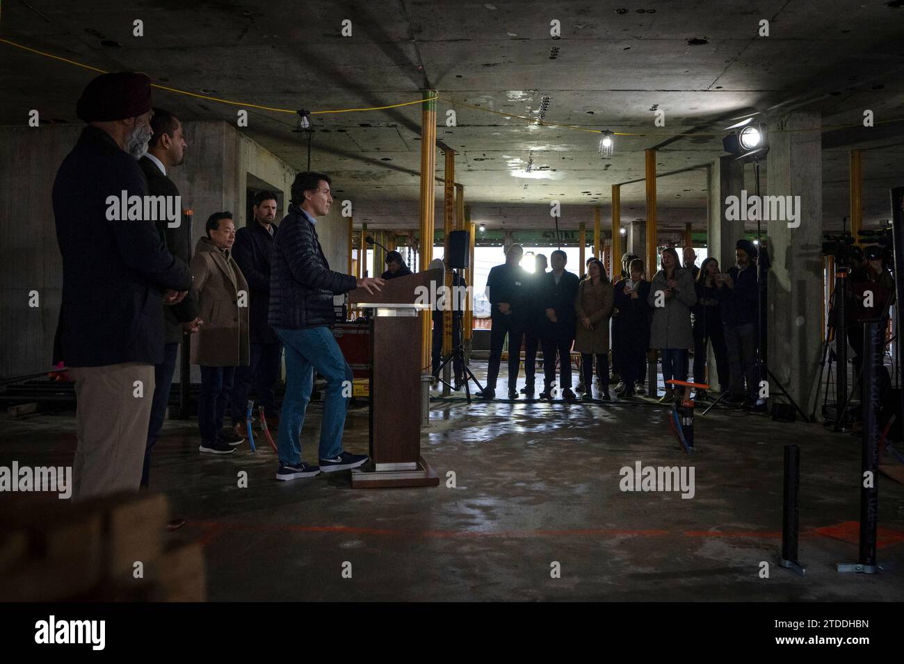 Canada Prime Minister Justin Trudeau speaks during a news conference ...